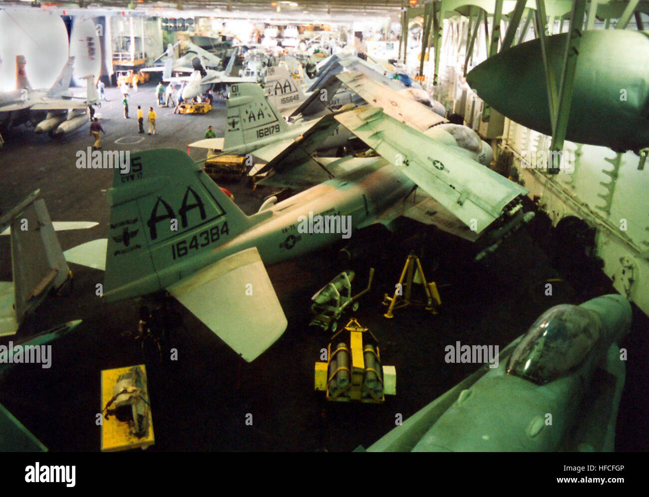 Several US Navy VA-75 (Attack Squadron Seven Five, the "Sunday Punchers ...