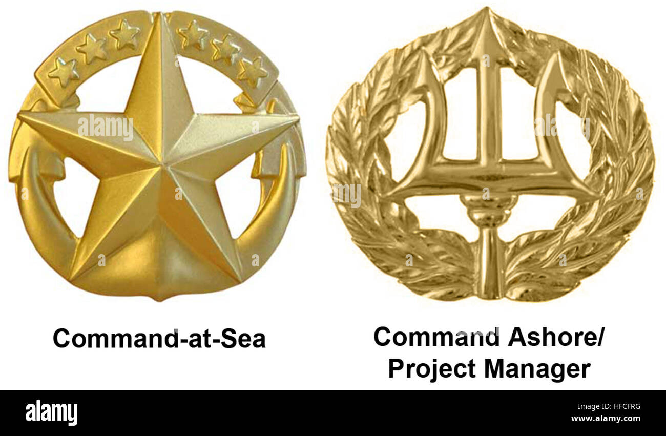 Navy Command Insignia Stock Photo - Alamy