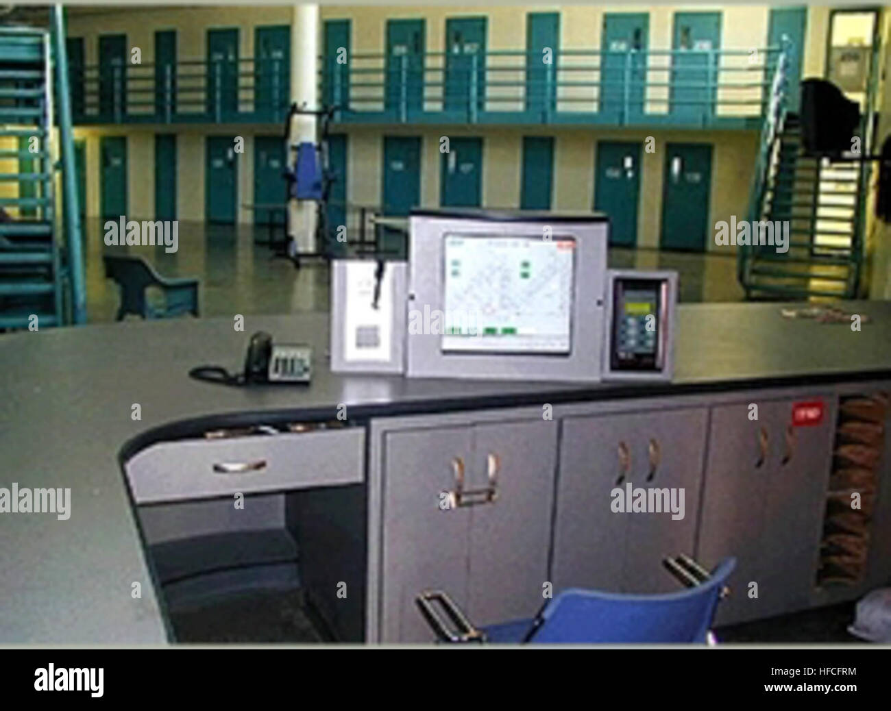 Navy consolidated brig -- cell blocks Stock Photo - Alamy