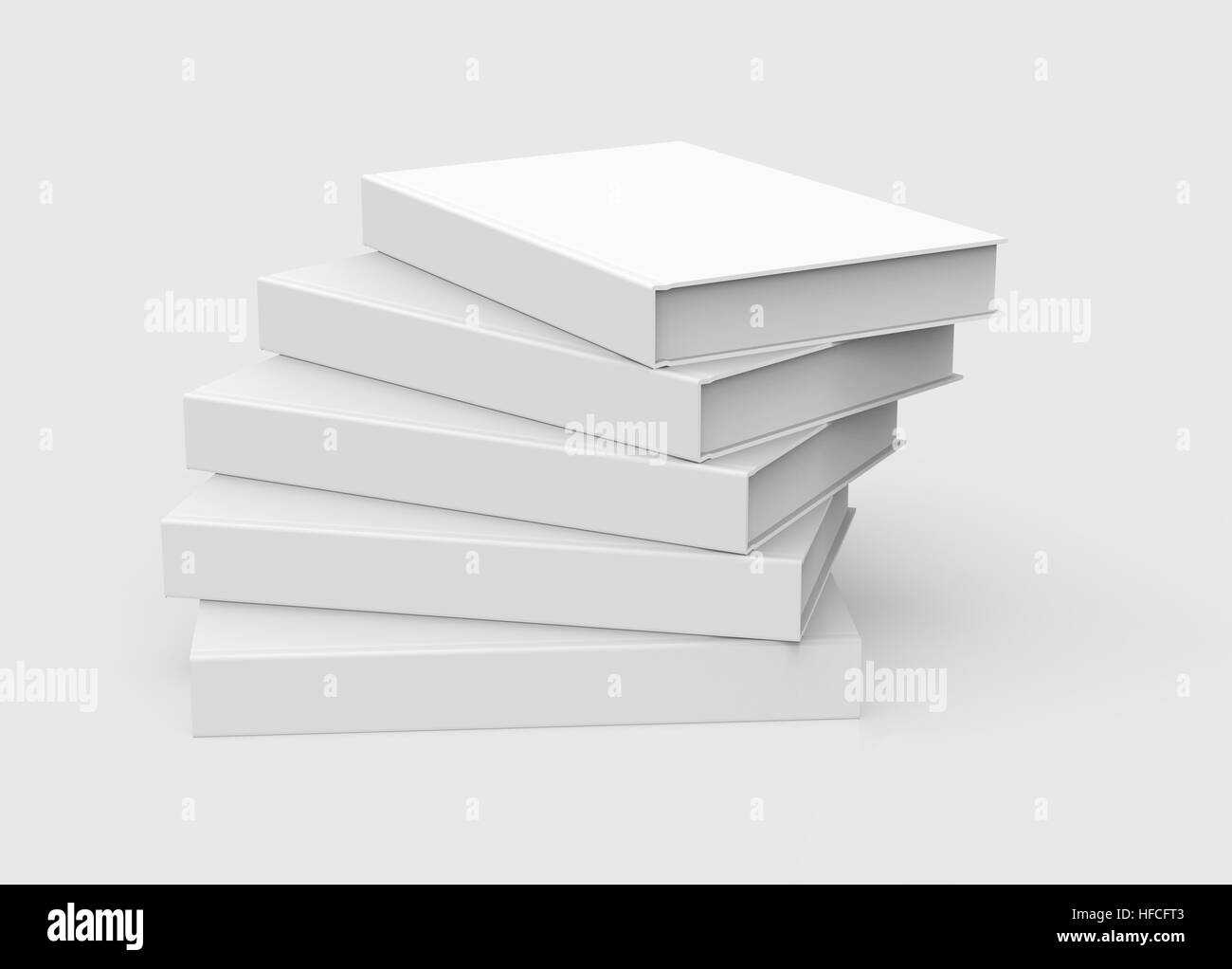 five books piling up in spiral way, 3d rendering Stock Photo - Alamy