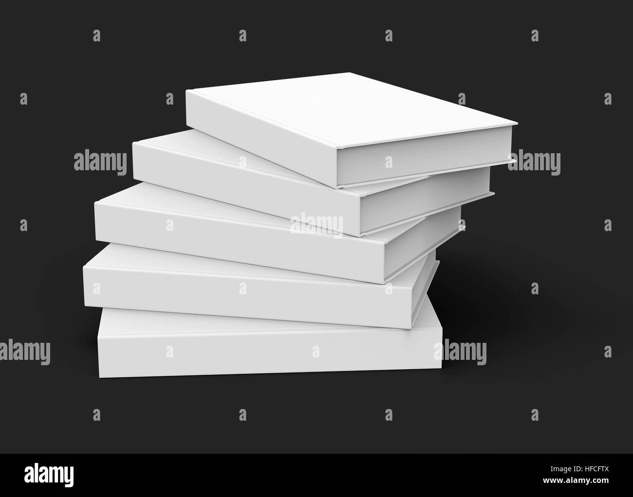 five books piling up in spiral way, 3d rendering Stock Photo - Alamy