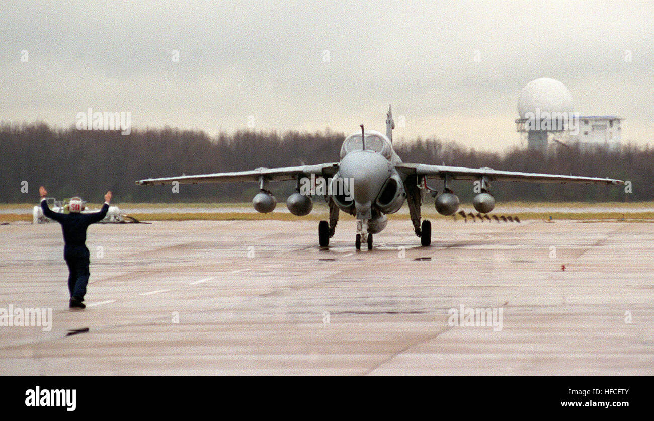 AN A-6E "Intruder" aircraft from Attack Squadron 75 (VA-75) the "Sunday ...