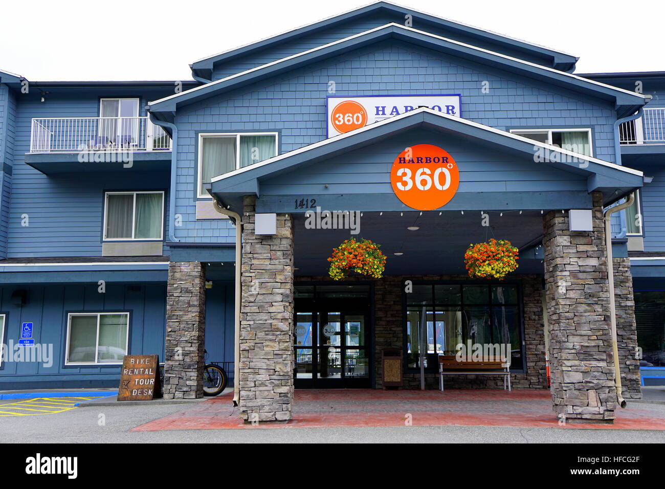 Harbor 360 Waterfront Hotel at the Small Boat Harbor in the town of ...