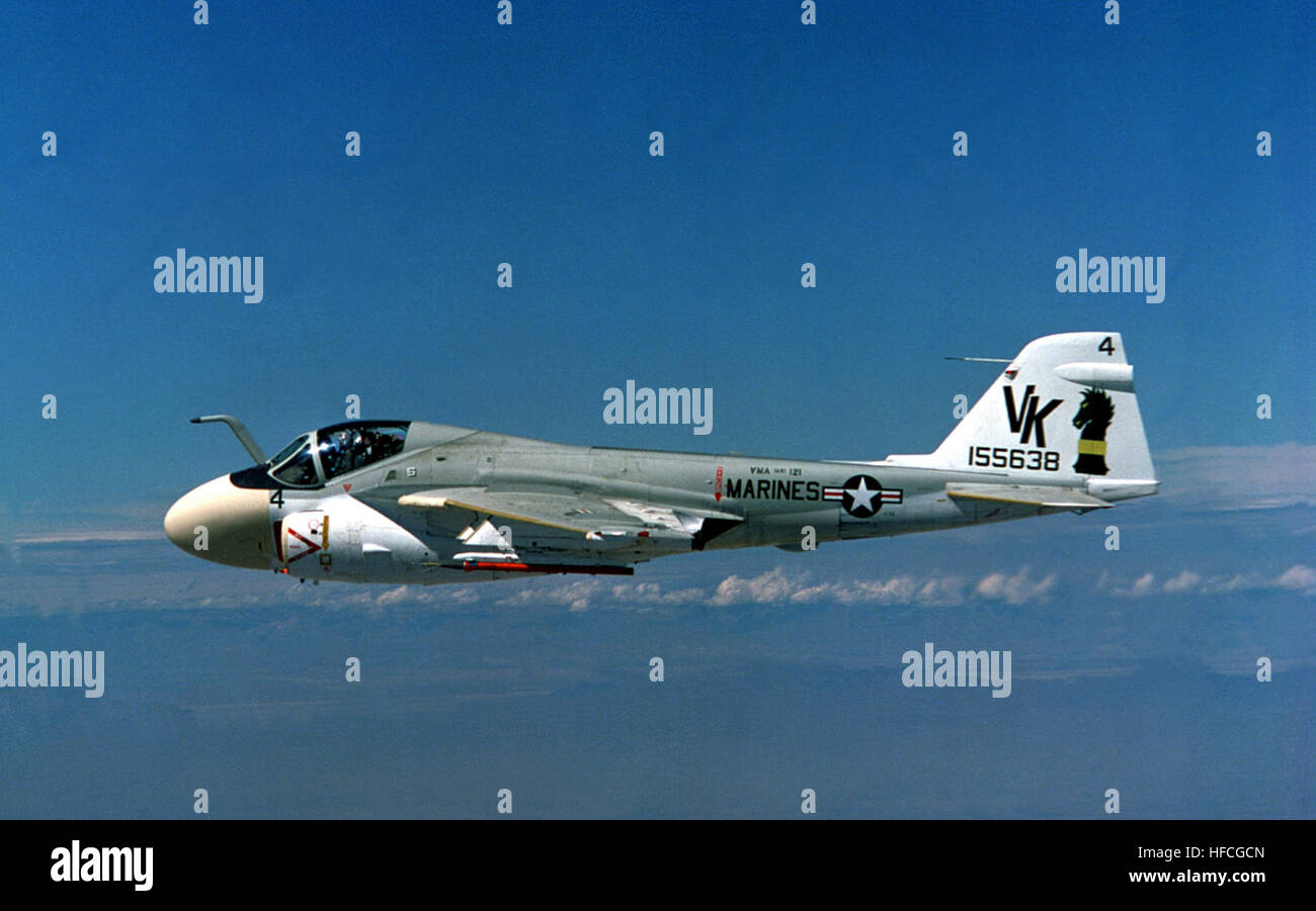 A-6E VMA(AW)-121 in flight over Florida 1982 Stock Photo - Alamy