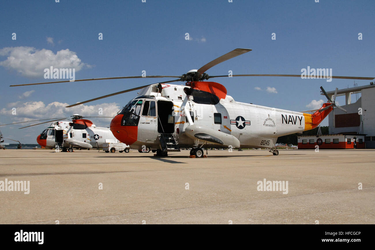 Two of the last three Navy UH-3H Sea King helicopters based at Naval ...