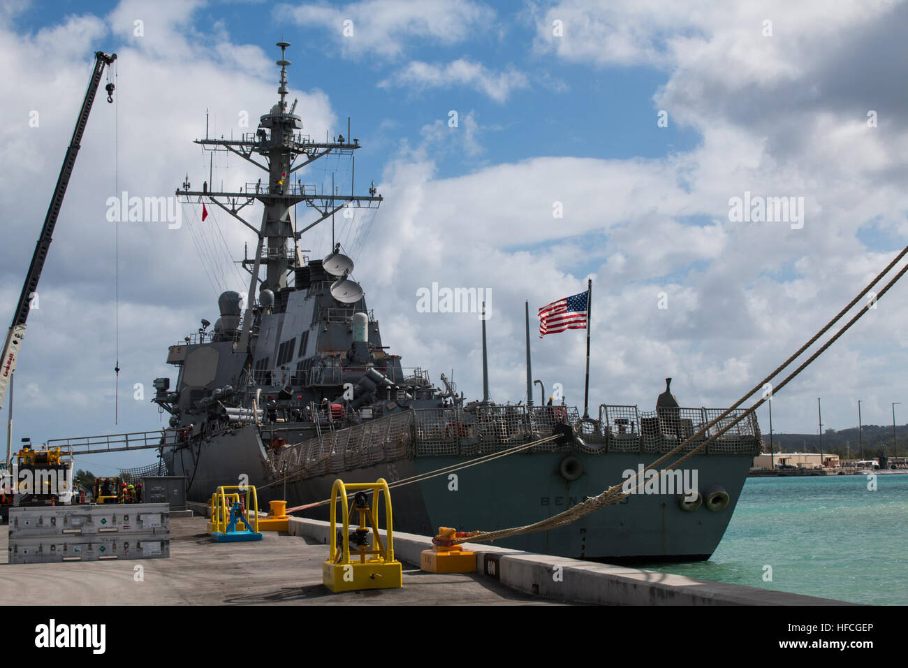 APRA HARBOR, Guam (March 4, 2016) – The destroyer USS Benfold (DDG-65 ...