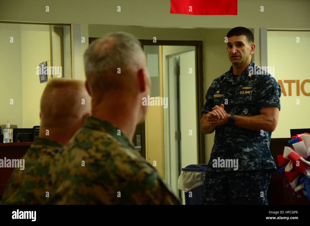 Capt. Rick Freedman, Naval Hospital Camp Lejeune commanding officer ...