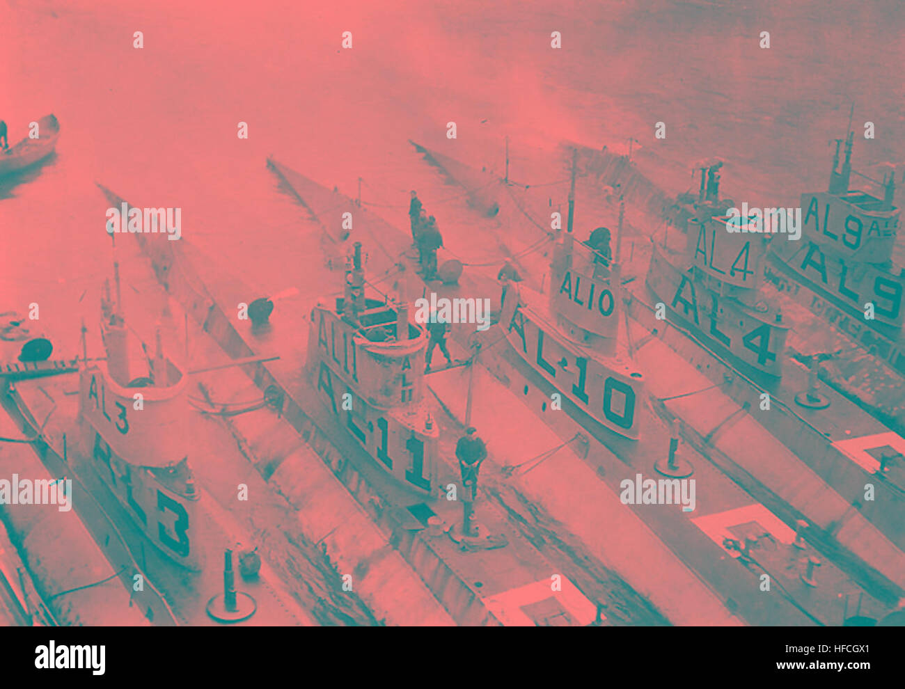 NH-60252 L-class submarines in British water, 1918 Stock Photo - Alamy