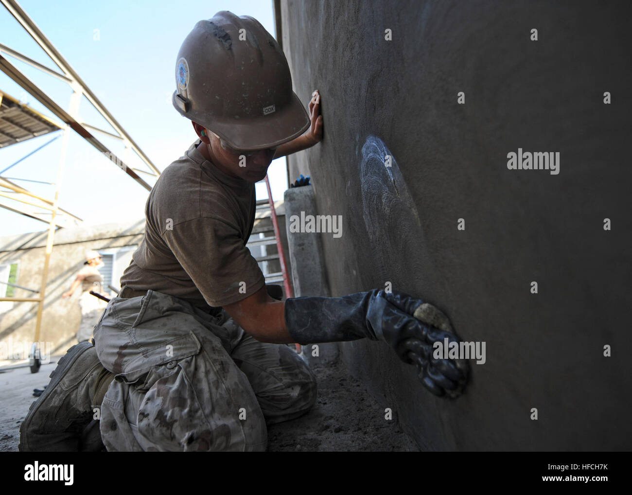 A seabee assigned to naval mobile construction battalion nmcb 74 hi-res ...