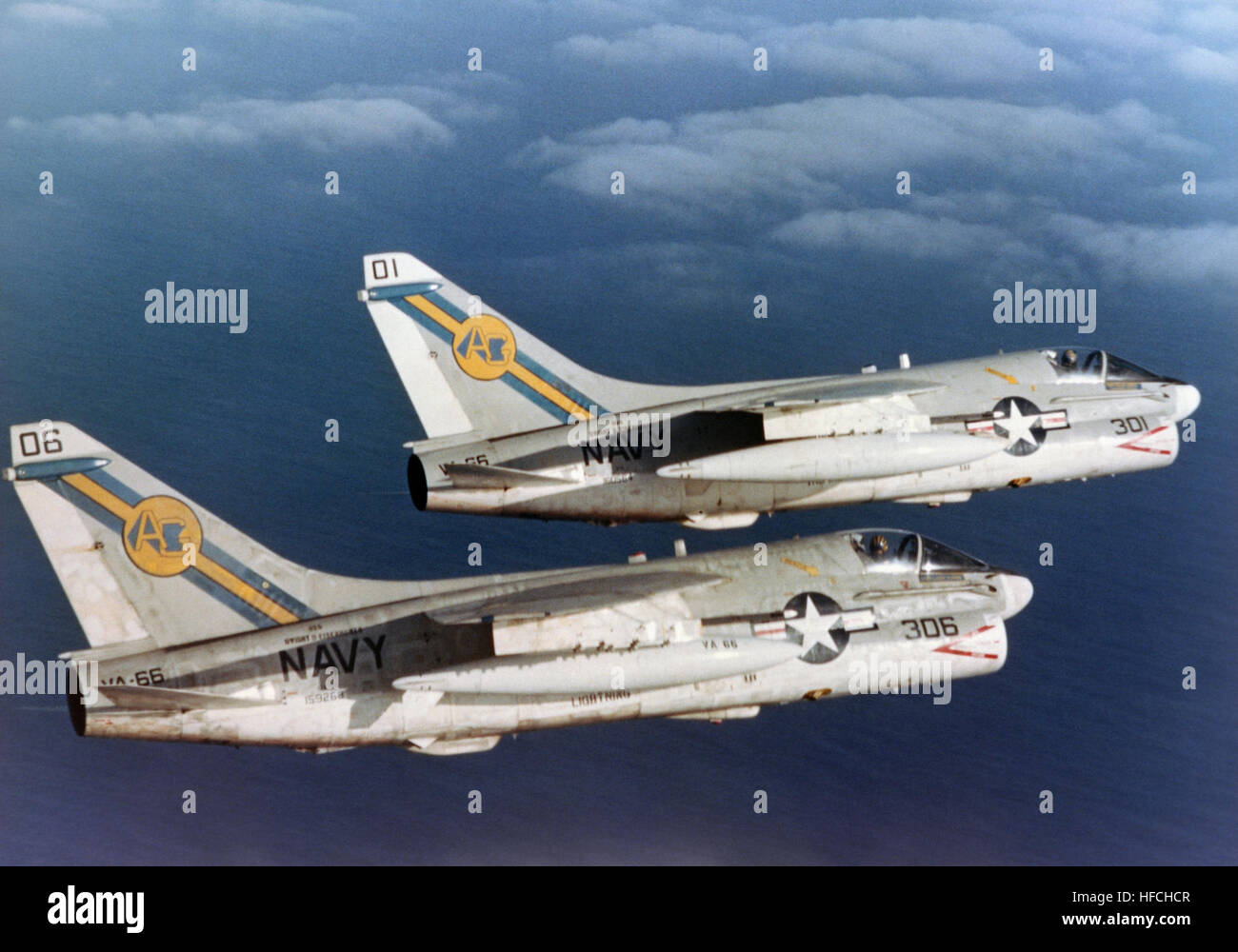 A-7Es VA-66 in flight in 1978 Stock Photo - Alamy
