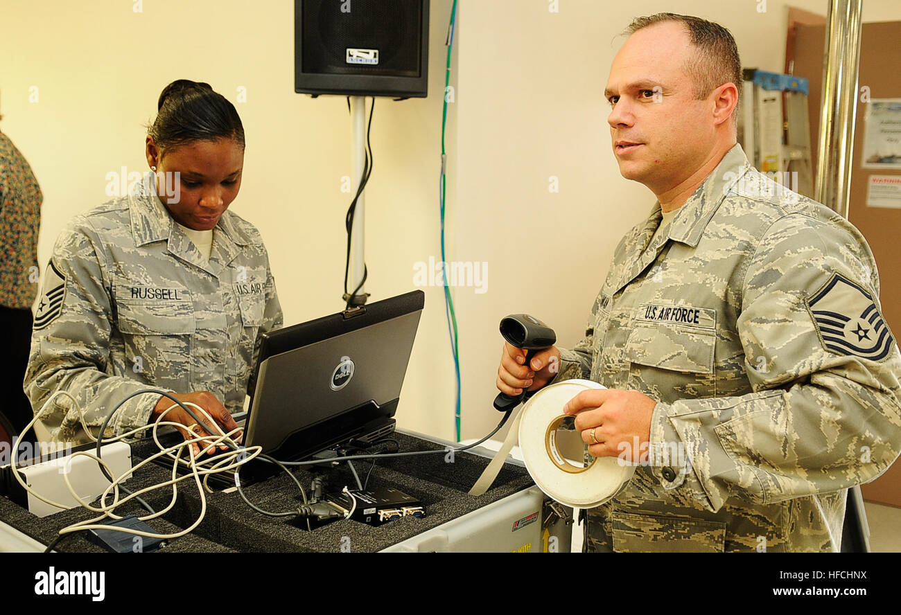Master Sgt. LaTrina Russell and Master Sgt. Timothy Duncan, both ...