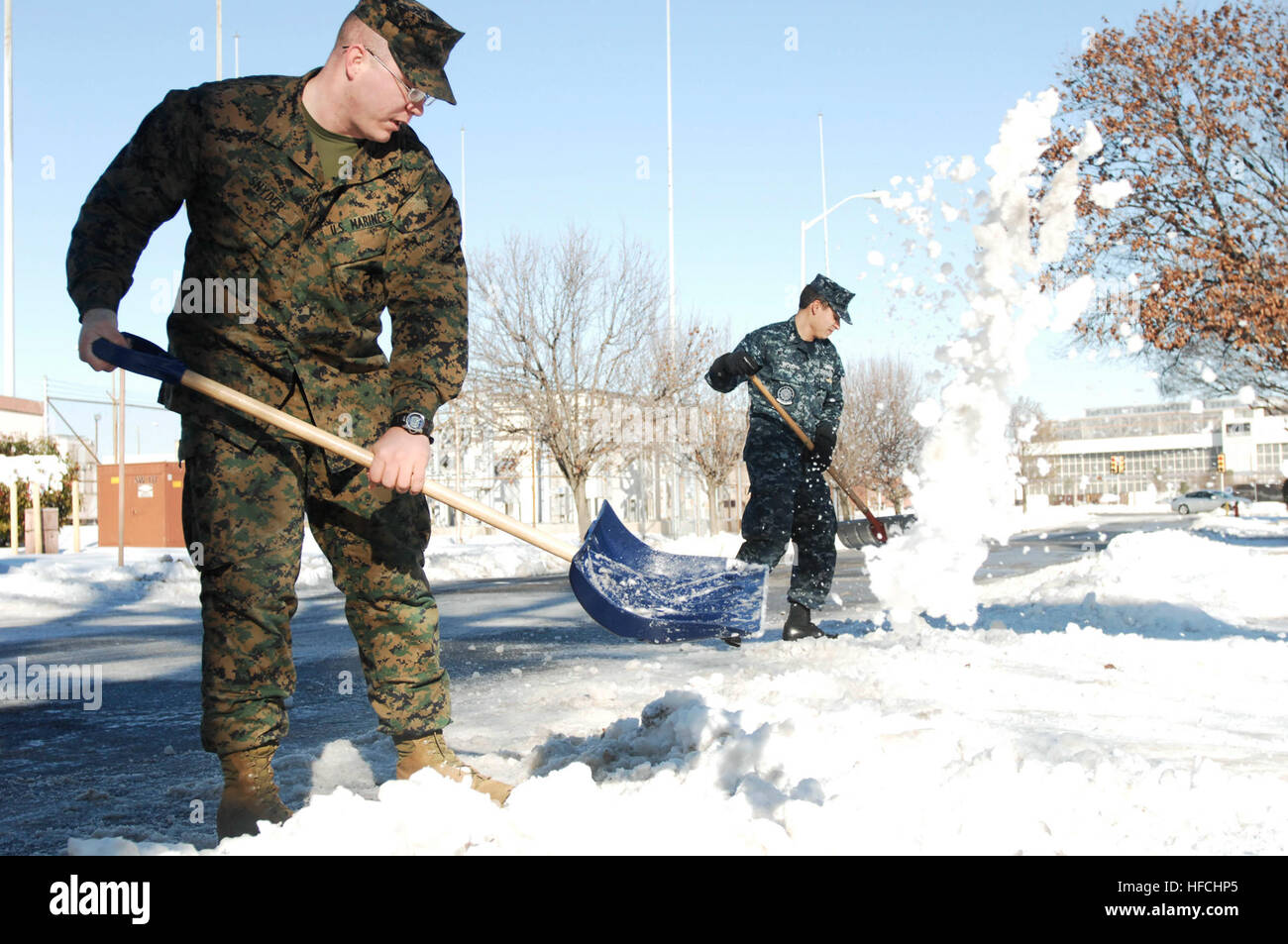 Lance Cpl. William J. Snyder, left, and Petty Officer 1st Class Darryl ...