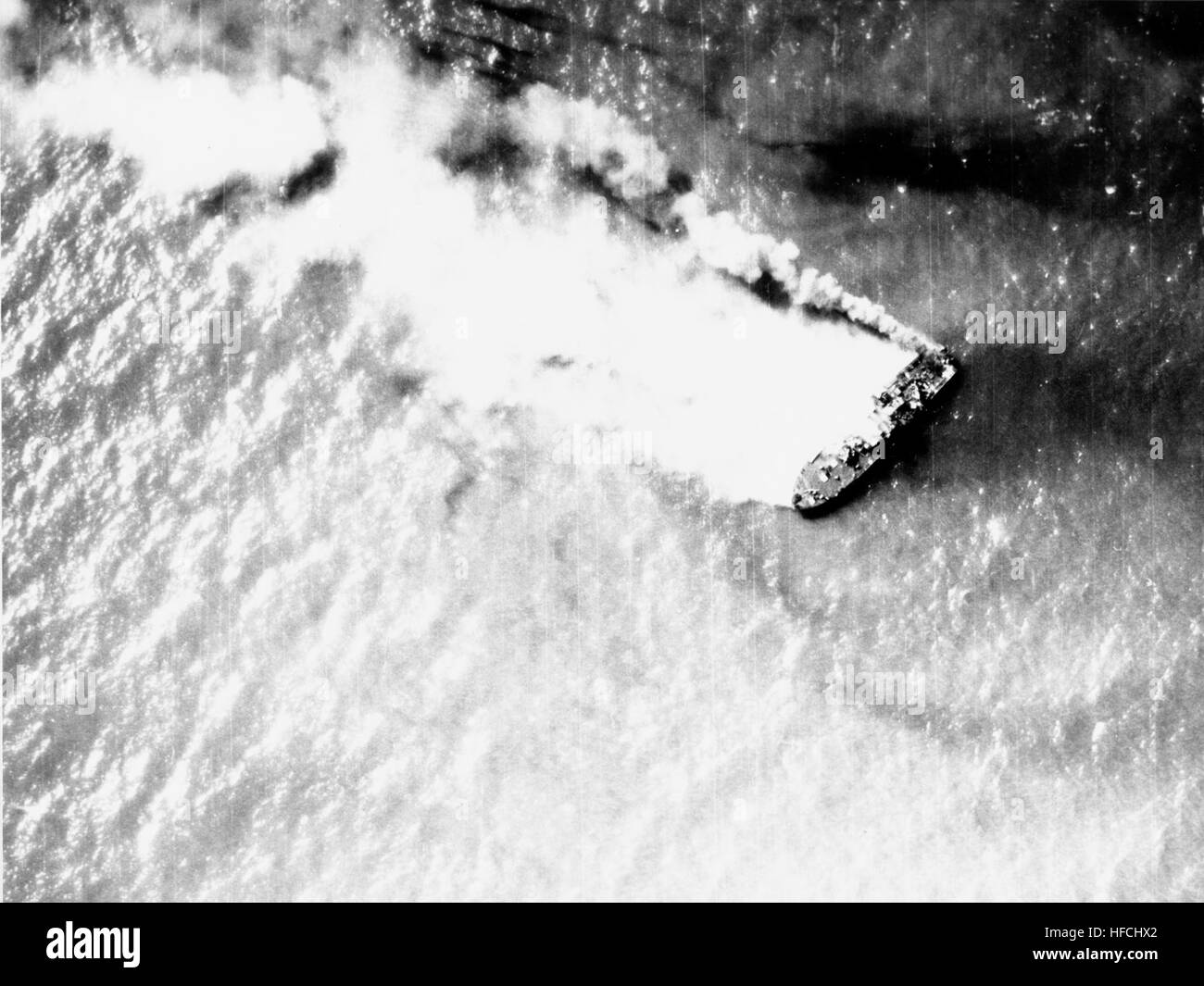 North Vietnamese Shantou-class gunboat burning after aircraft attack on ...