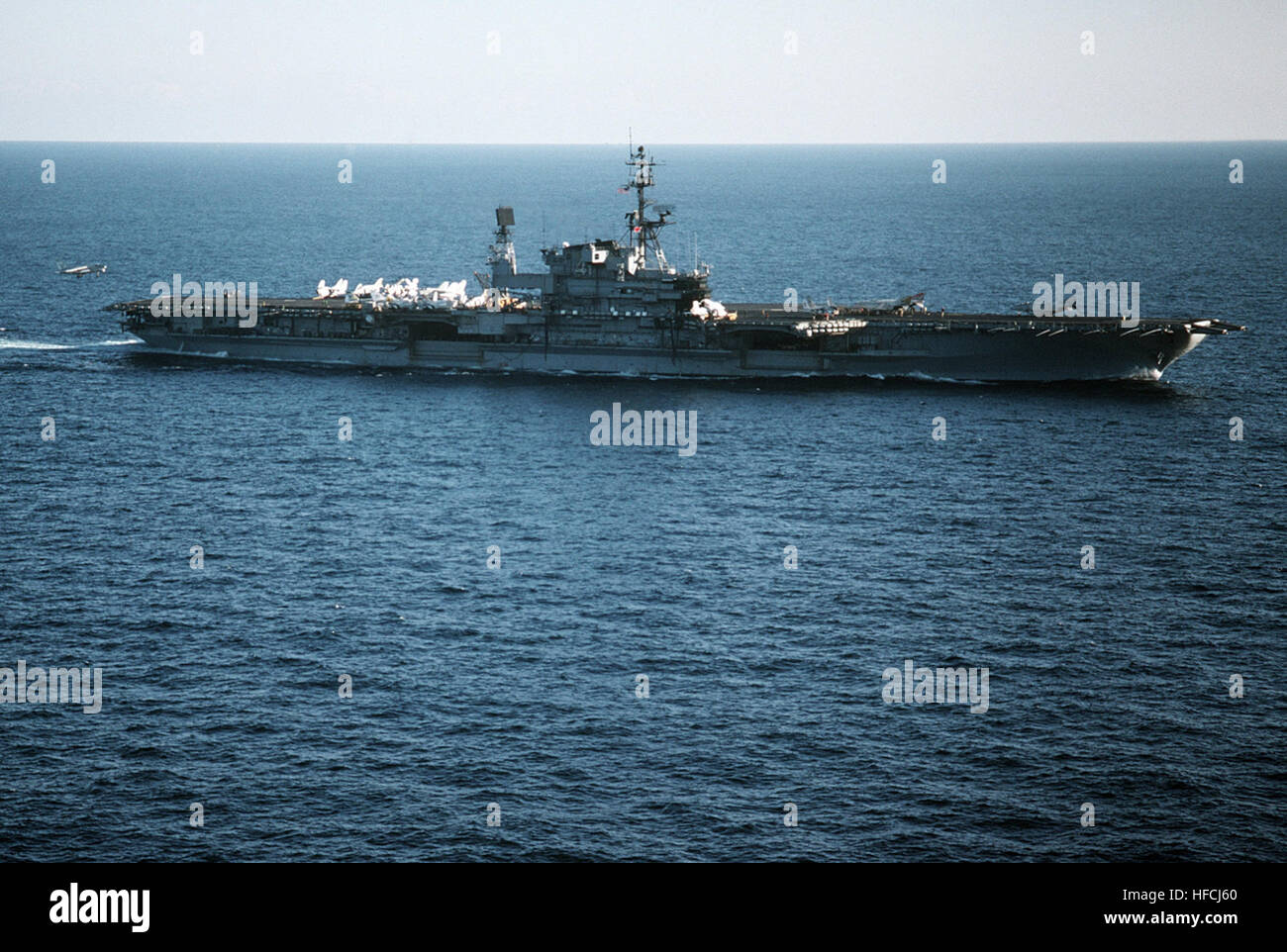 A-7E landing on USS Midway (CV-41) 1981 Stock Photo - Alamy