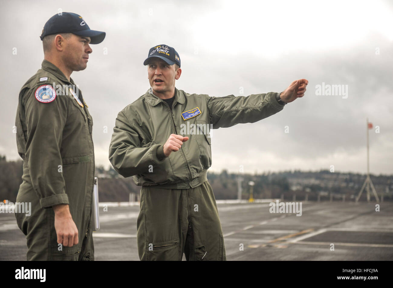 Aircraft handling officers hi-res stock photography and images - Alamy
