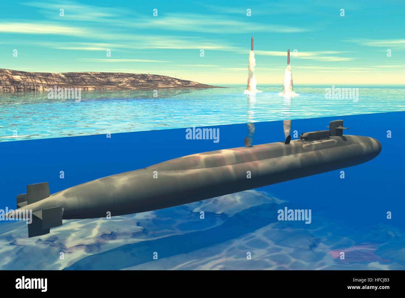 An artist concept illustrates the SSGN conversion program, transforming ...
