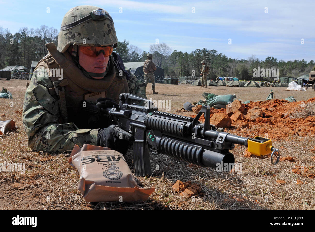 CAMP SHELBY, Miss. (Feb. 19, 2015) Builder Constructionman Phillip ...