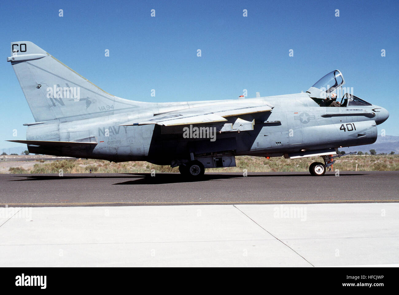 A-7E VA-94 at NAS Fallon 1987 Stock Photo - Alamy