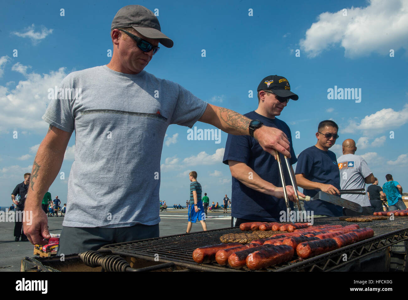 Chief Explosive Ordnance Disposal Technician Jason Null, left, and ...