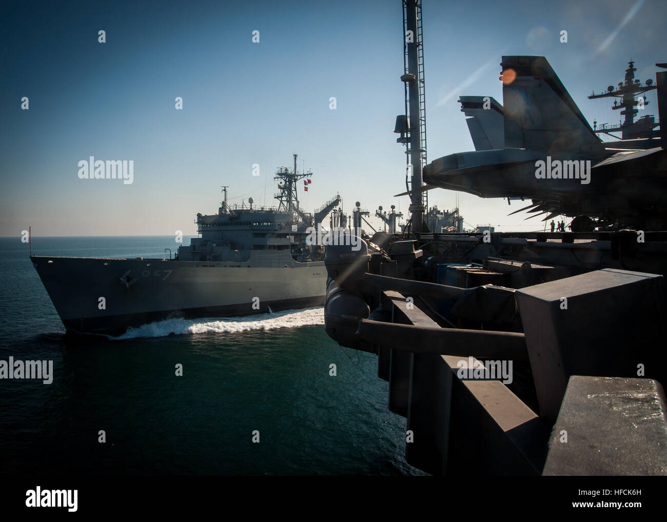 Military Sealift Command fast combat support ship USNS Rainier (T-AOE-7 ...