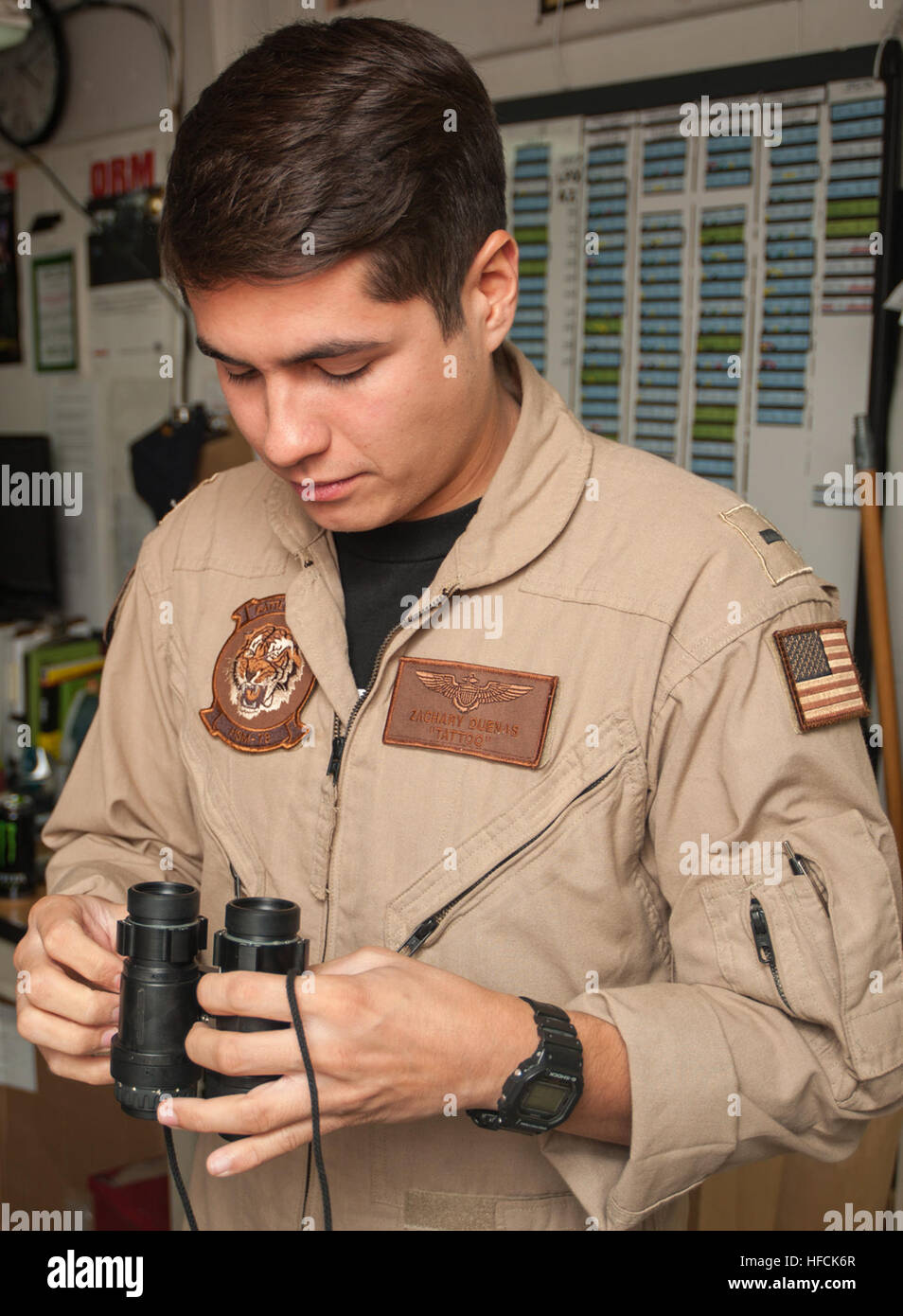 Lt. j. g. Zach Duenas, assigned to the Battle Cats of Helicopter ...