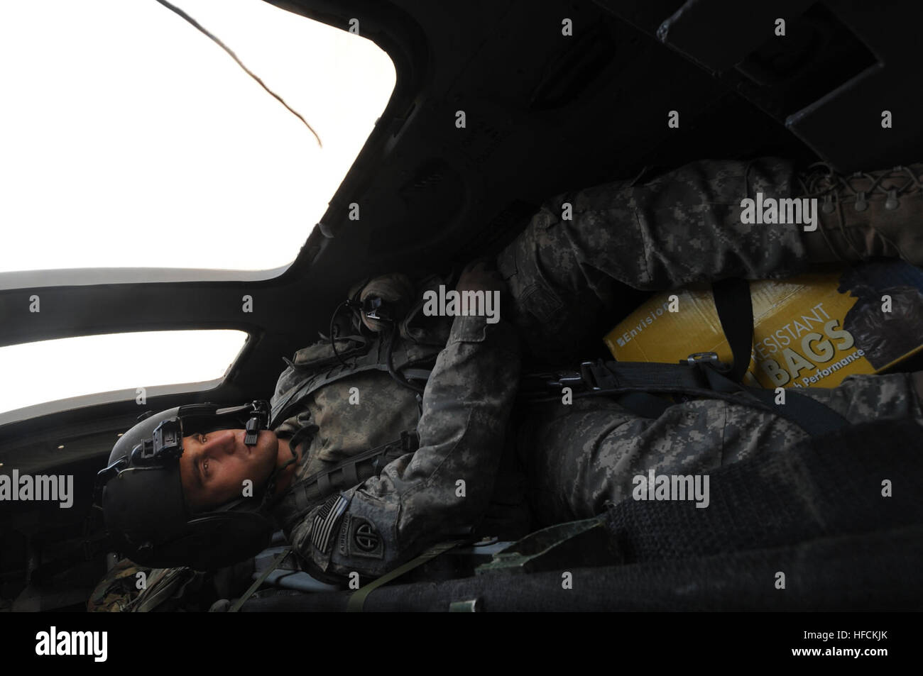U.S. Army Staff Sgt. Joseph Kasowski, 26, of Scotsdale, Ariz., a flight ...