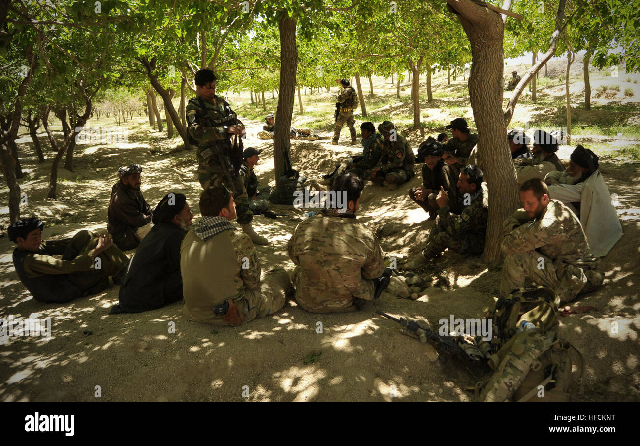 Afghan National Army Commandos from 3rd Commando Kandak, Afghan ...