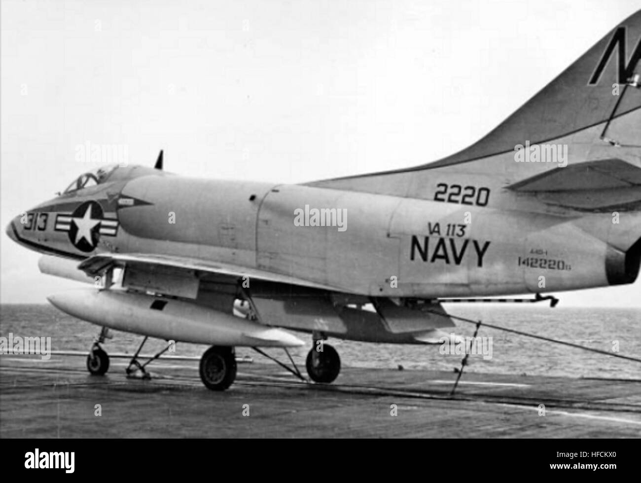 A4D-1 VA-113 on USS Shangri-La (CVA-38) c1958 Stock Photo - Alamy