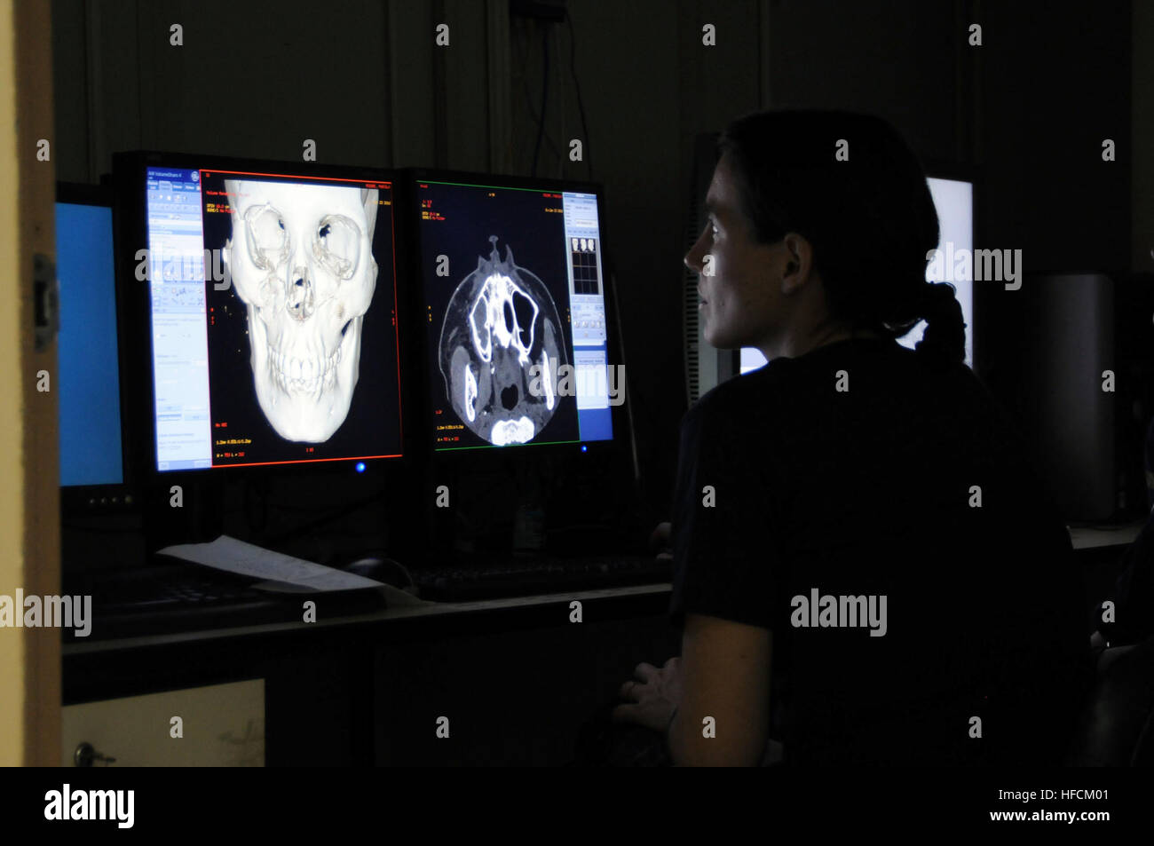 Lt. Cmdr. Robin Lindsay, a facial plastic and reconstructive surgeon ...