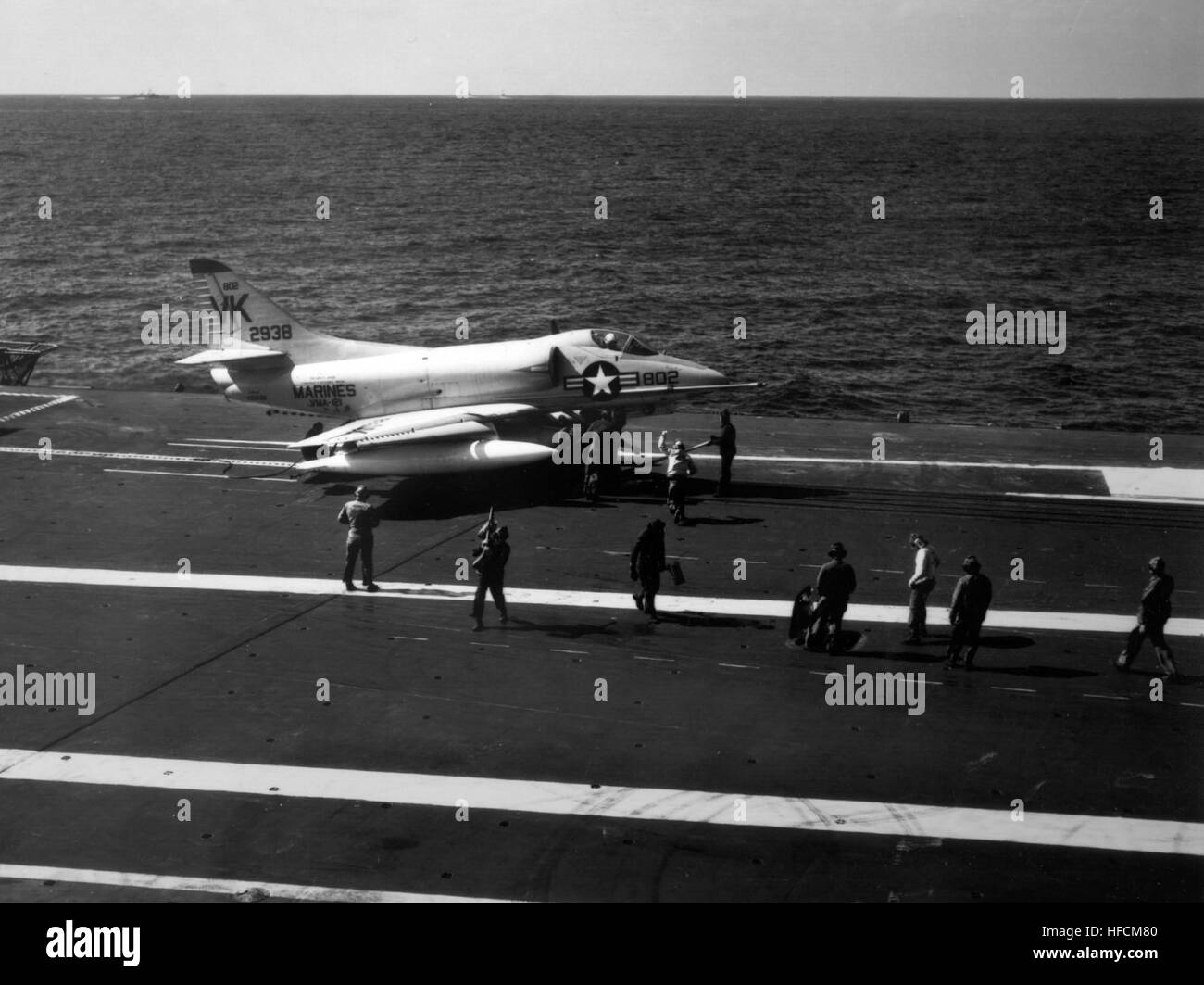 A4D-2 of VMA-121 on USS Coral Sea (CVA-43) c1961 Stock Photo - Alamy