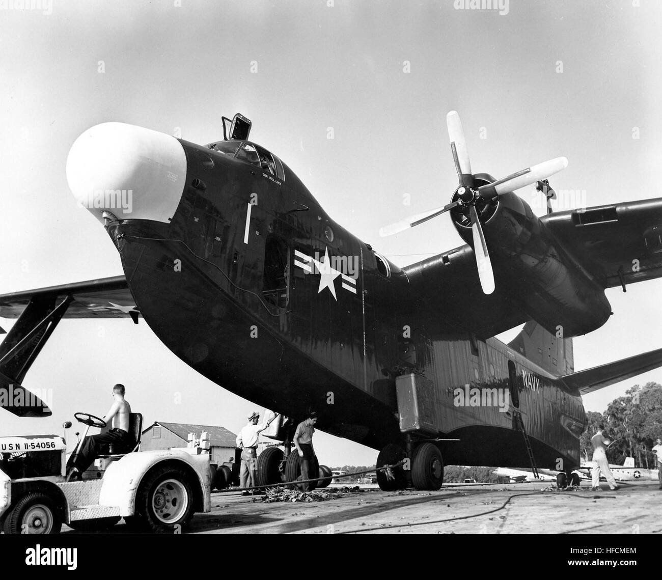 P5M-1 VP-45 launch prep Jax 1954 Stock Photo - Alamy