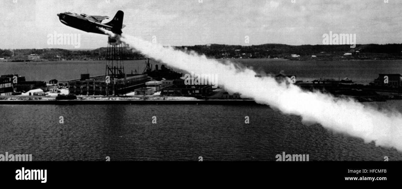 P5M-1 VP-49 making JATO takeoff c1956 Stock Photo - Alamy