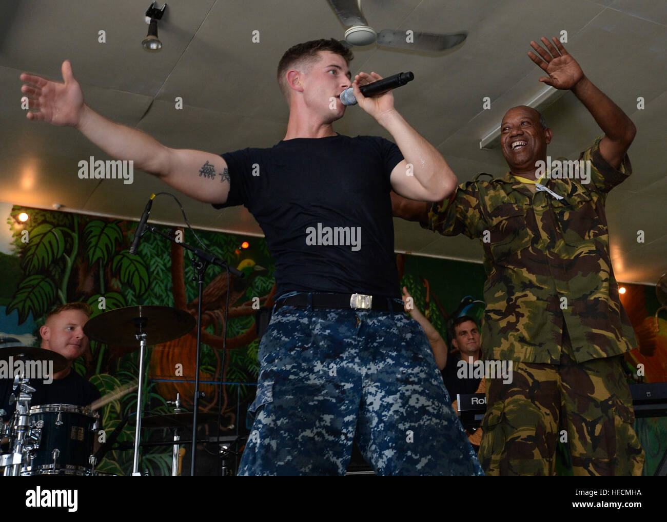 KOKOPO, Papua New Guinea (July 8, 2015) Musician 3rd Class Steven ...