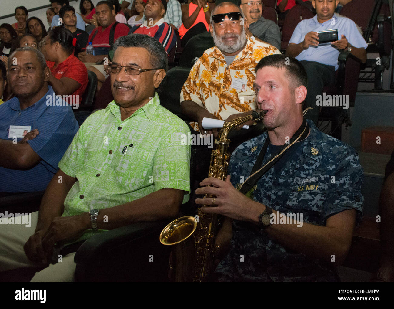 SUVA, Fiji (June 8, 2015) Chief Musician Ian Charleton, from College ...