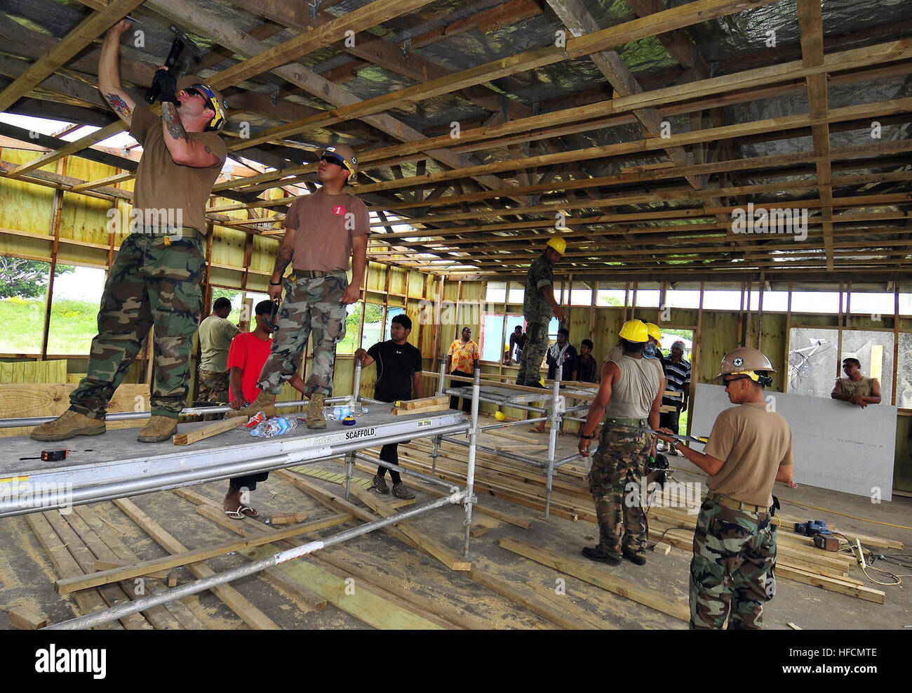 Seabees from Amphibious Construction Battalion 1, engineers from the ...
