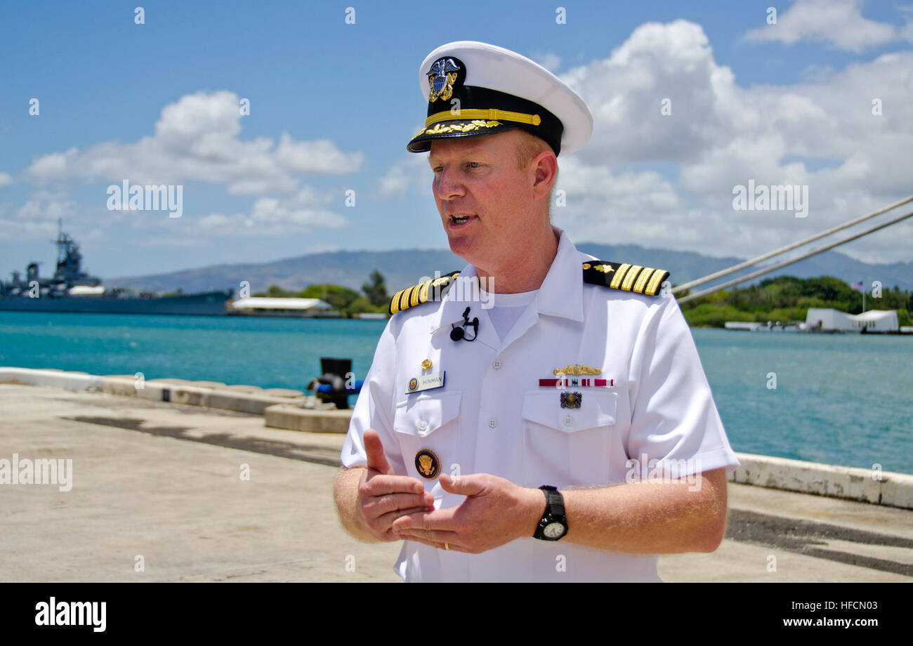 U.S. Navy Capt. Tim Hinman, the commanding officer of the medical ...