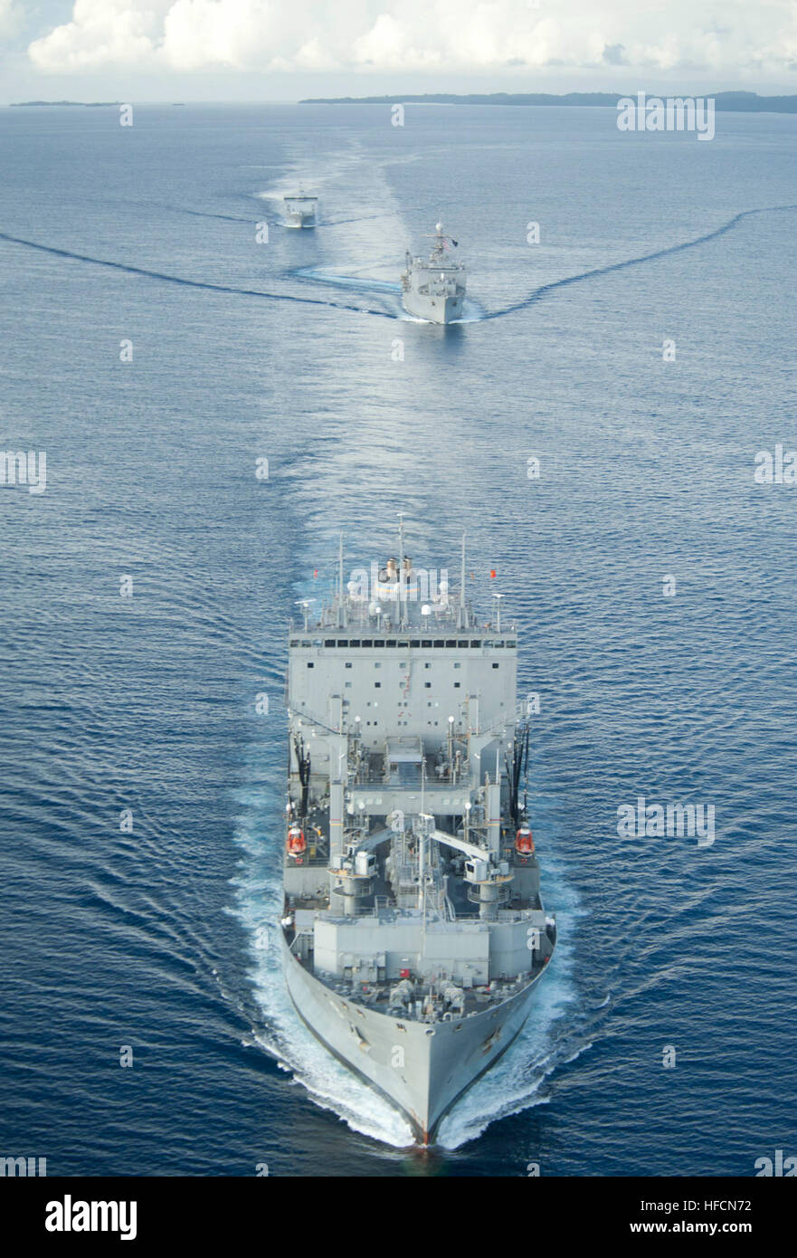 The Military Sealift Command dry cargo and ammunition ship USNS Mathew ...