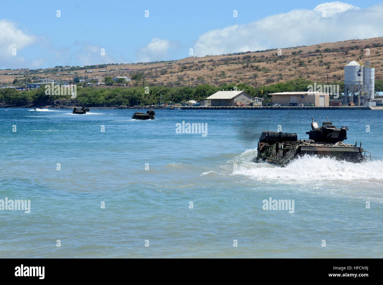 Amphibious assault vehicles,assigned to Combat Assault Company, 3rd ...