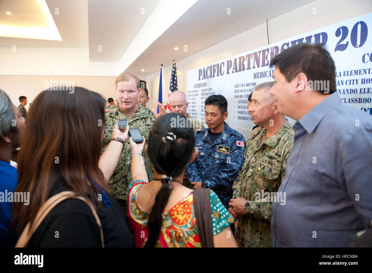 U.S. Navy Rear Adm. Mark Montgomery, with Commander, Battle Force U.S ...