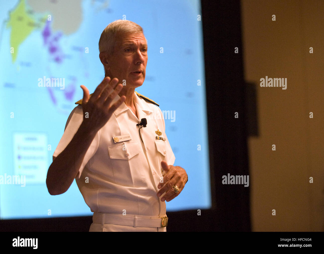 Adm. Samuel J. Locklear III, commander of U.S. Pacific Command, speaks ...