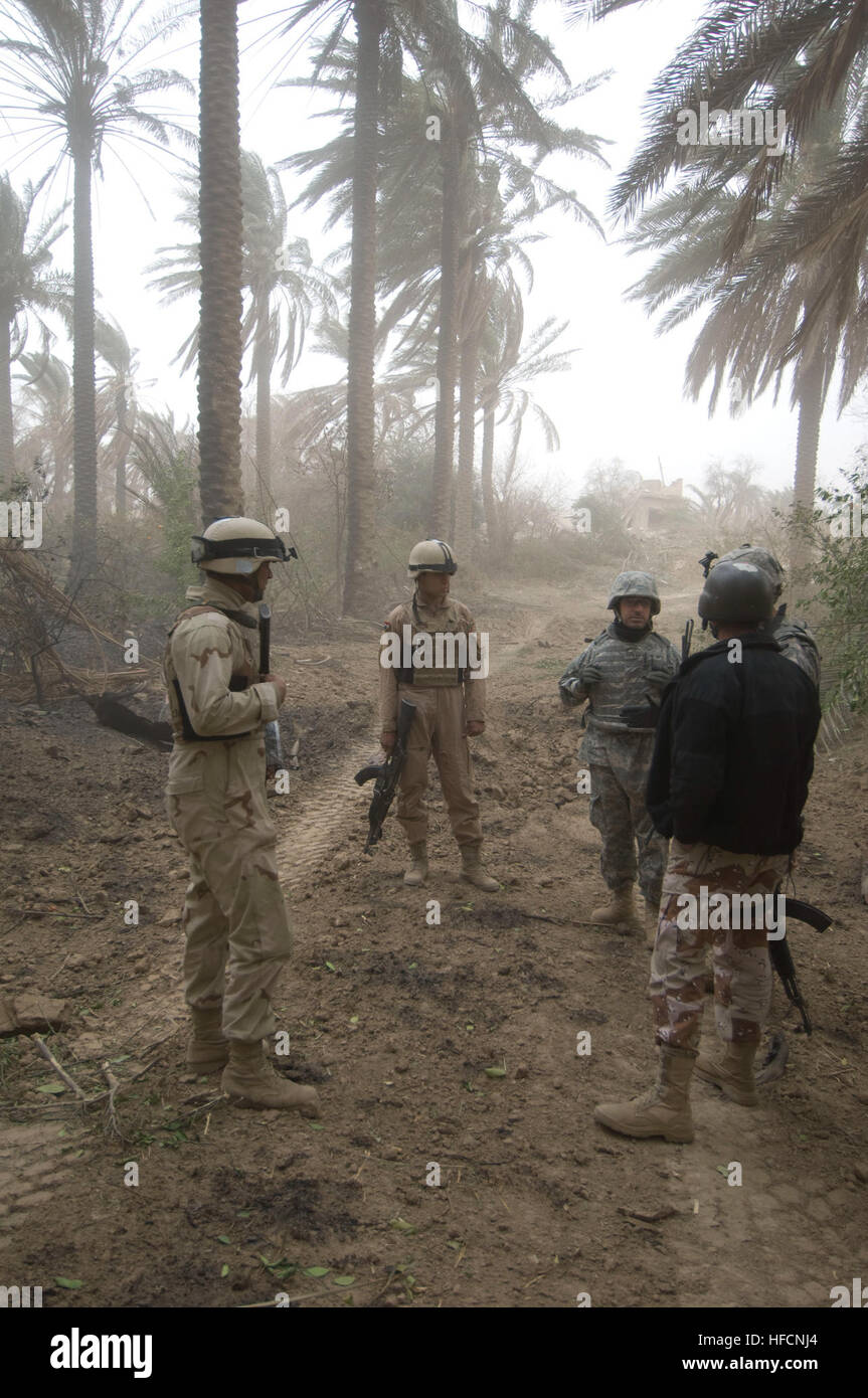 Iraqi soldiers question U.S. Army Capt. Todd Tatum what effects the ...