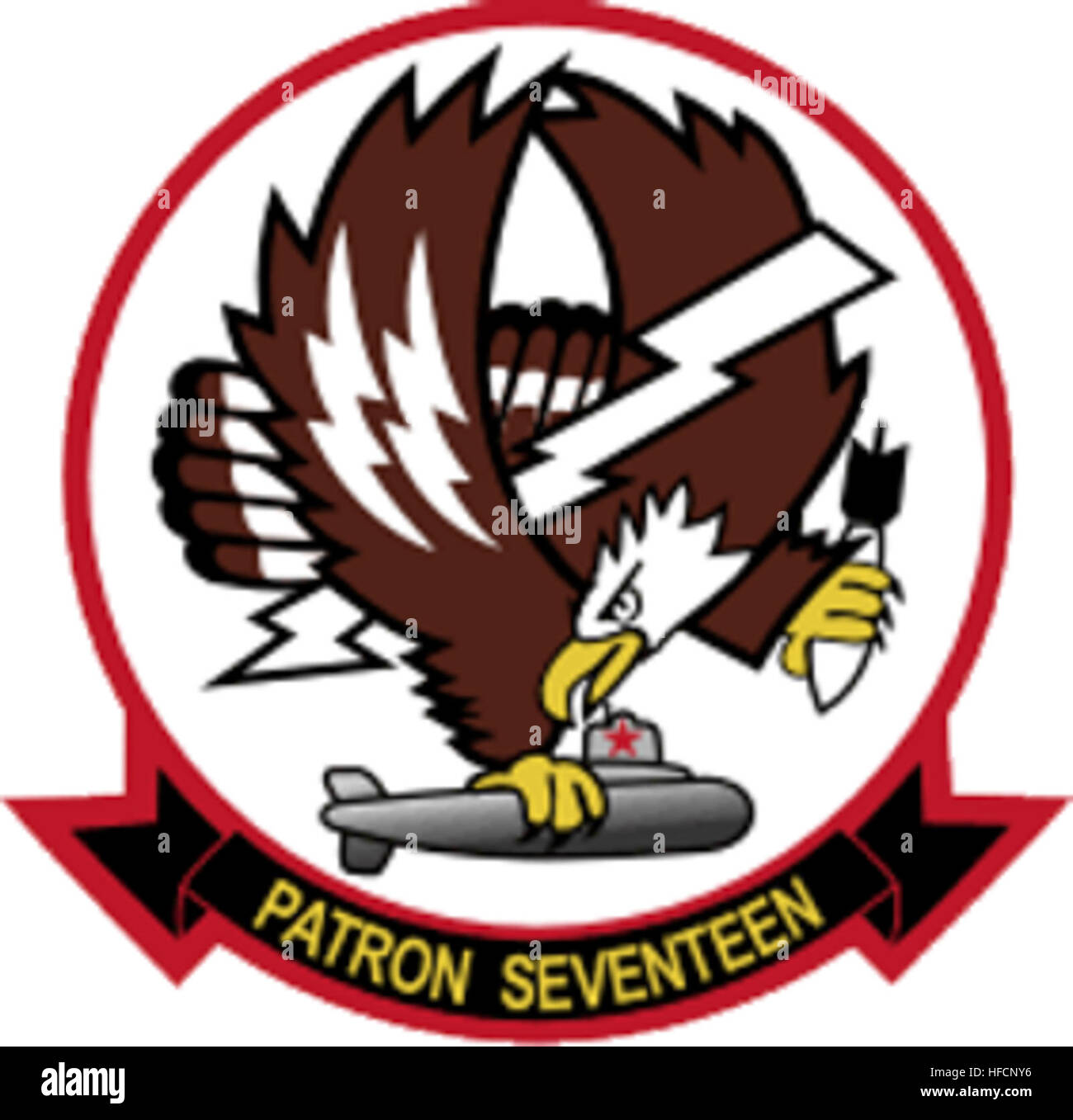 Patrol Squadron 17 (US Navy) insignia 1993 Stock Photo - Alamy