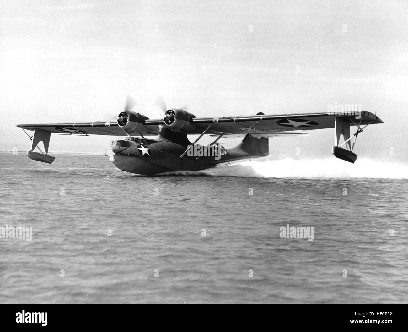 PBY-5 Catalina taking off in 1943 Stock Photo - Alamy