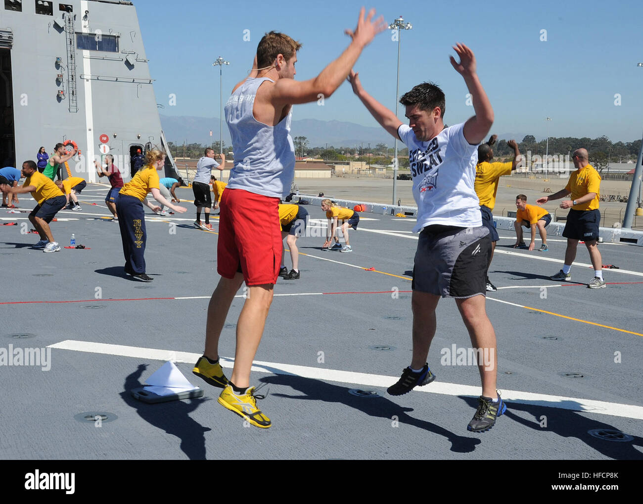 Tapout XT program creator Mike Karpenko, left, and Lt. Cmdr. Clinton ...