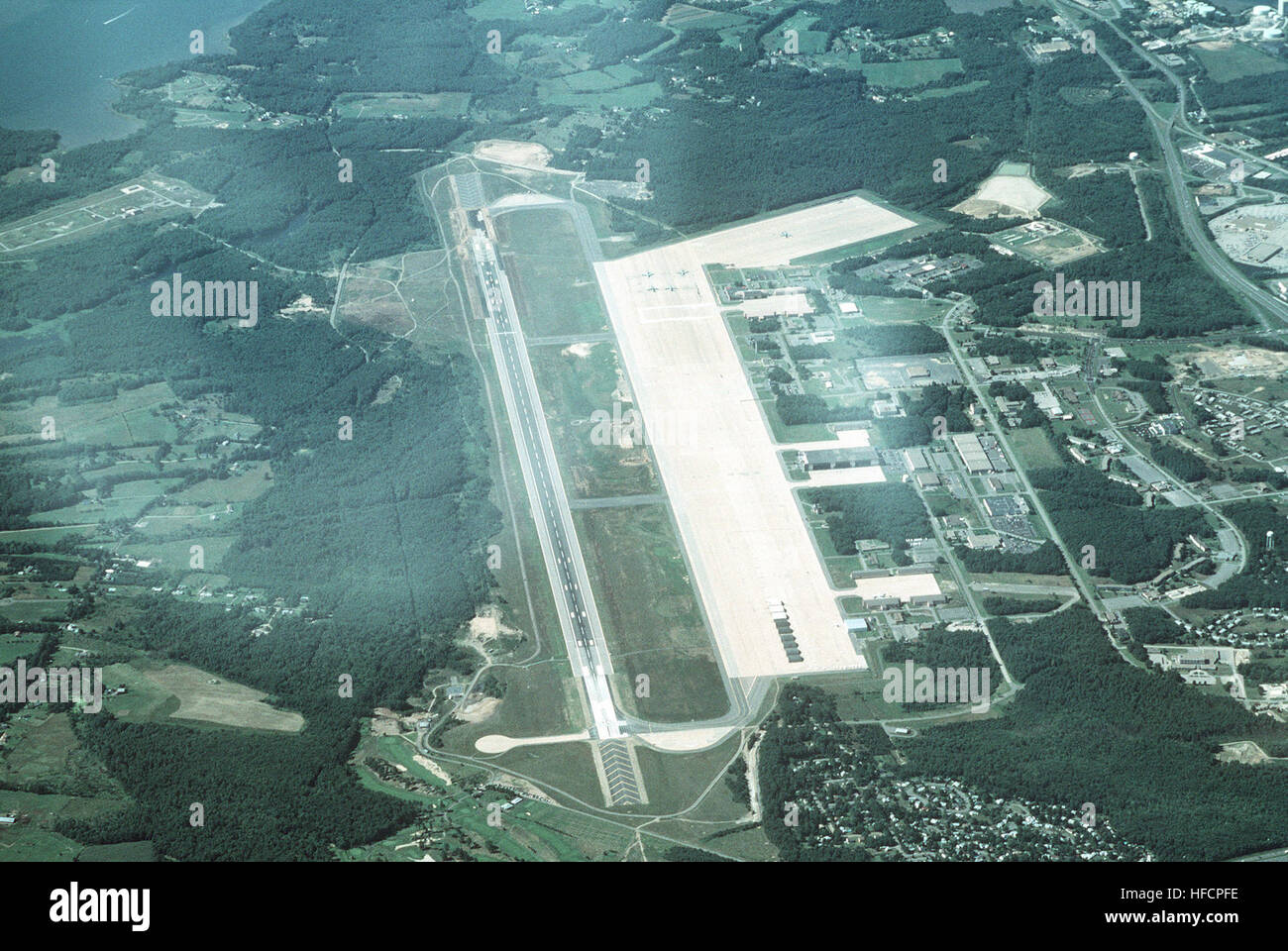 High oblique aerial view, looking north of Pease Air National Guard ...