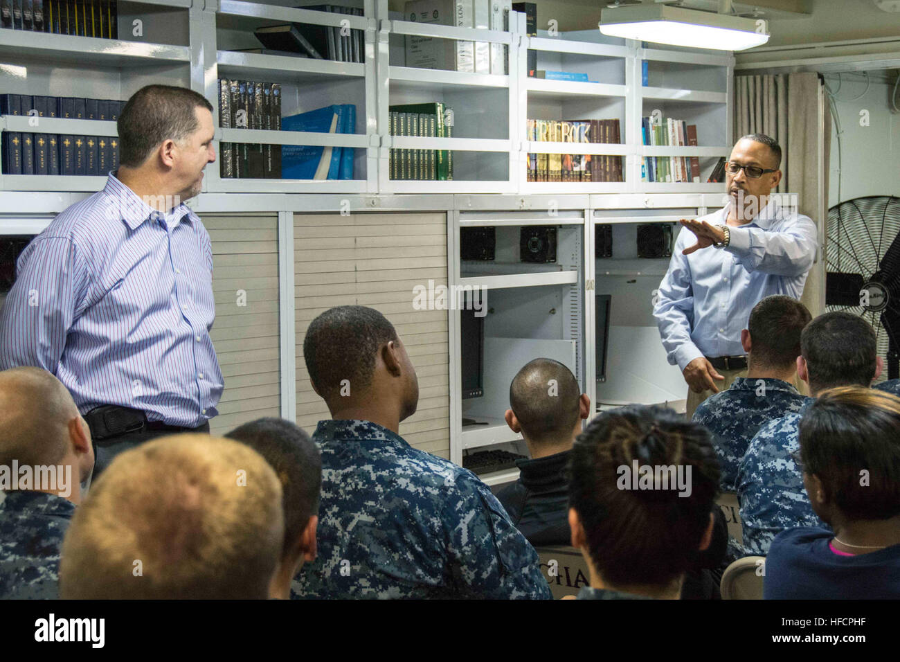 SAN DIEGO (Feb. 25, 2014) - Frank Mohr (left) and Greg Herbert, members ...