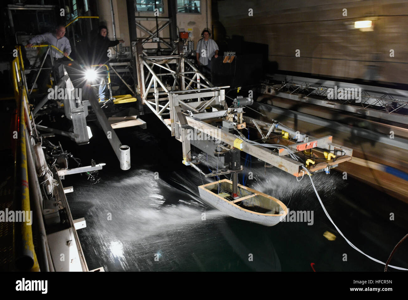 150403-N-PO203-108 WEST BETHESDA, Md. (Apr. 3, 2015) A ship hull model ...