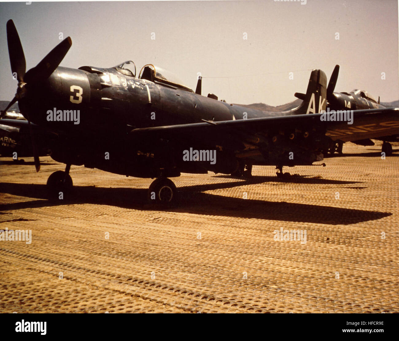 AD-2 Skyraider VMA-121 in Korea Stock Photo - Alamy