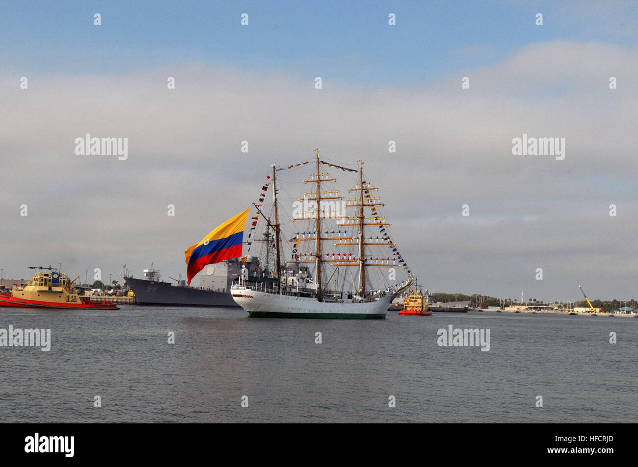 The Colombian navy training ship ARC Gloria arrives at Naval Station ...