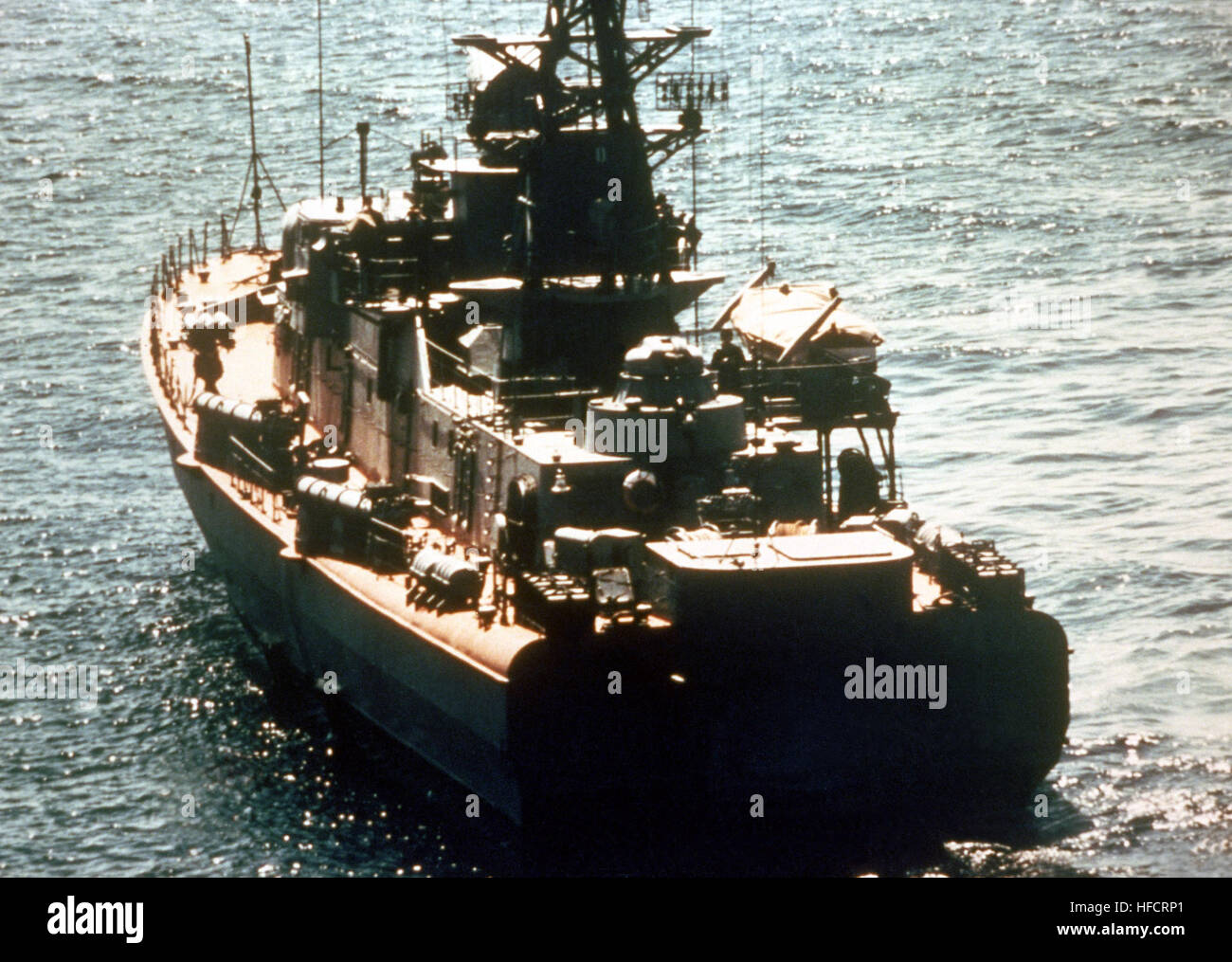 Aerial port quarter view of a Soviet Pauk class fast attack ship. Pr ...